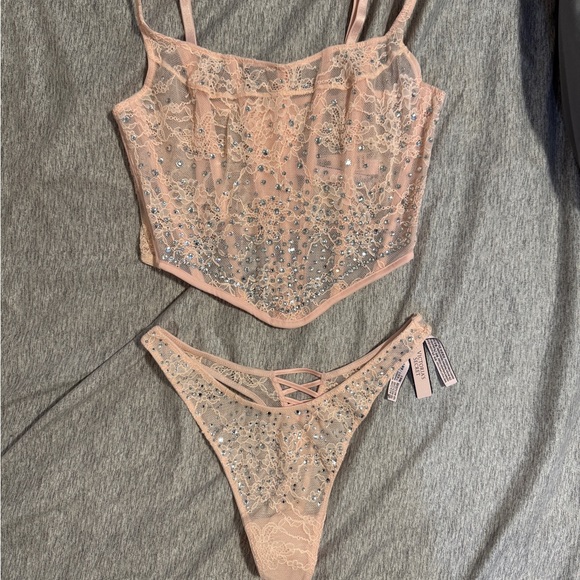 Victoria's Secret | Intimates & Sleepwear | Bnwt Baby Pink Lace ...